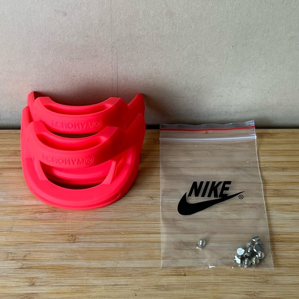 Nike Acronym 3d Printed Red Screw On Heel Clips - Gem